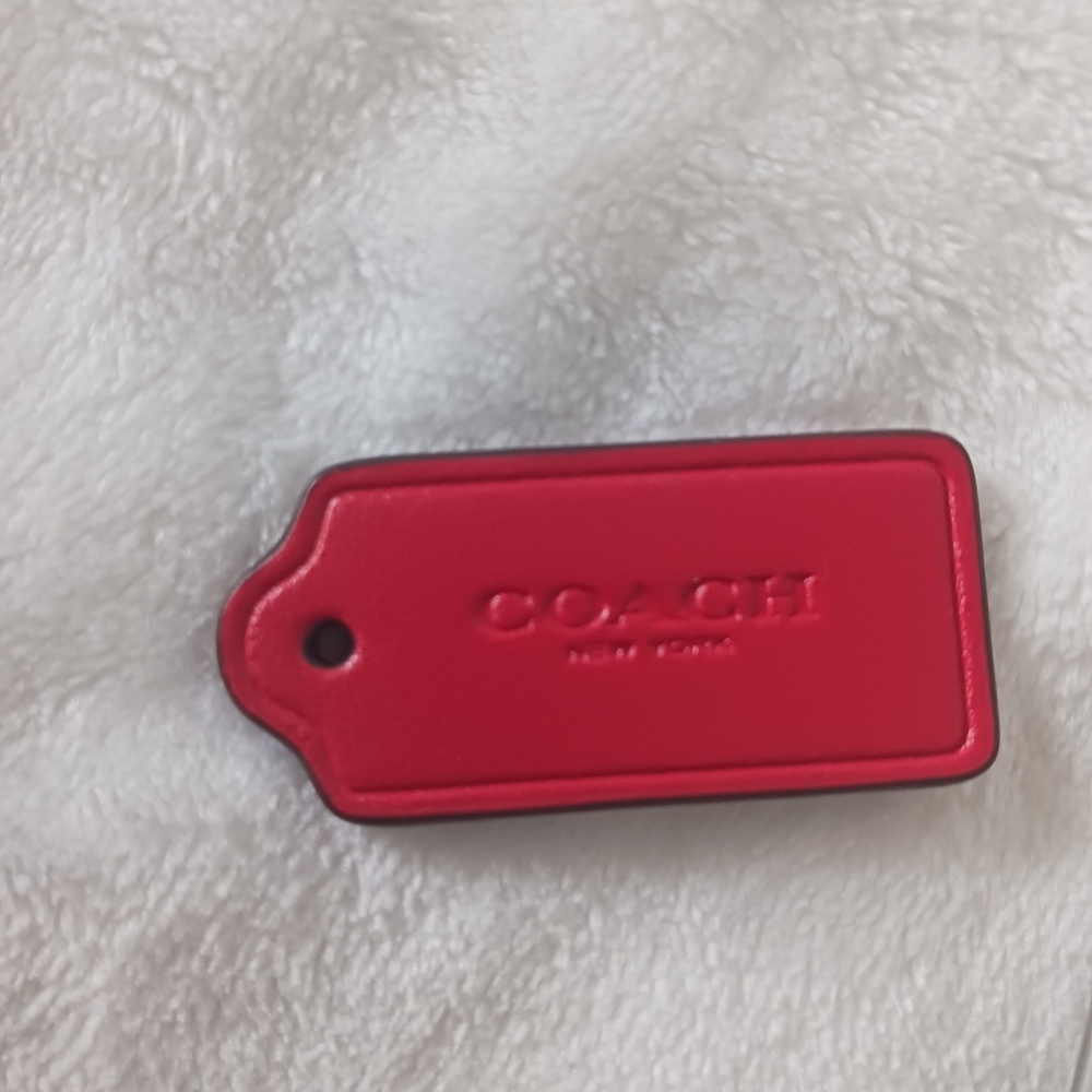 Coach Authentic Red Leather Monogram Engraved Purse C… - Gem